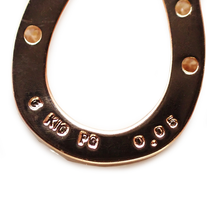 K10PG ダイヤモンド ネックレス ピンクゴールド 馬蹄モチーフ｜Reizm(リズム)